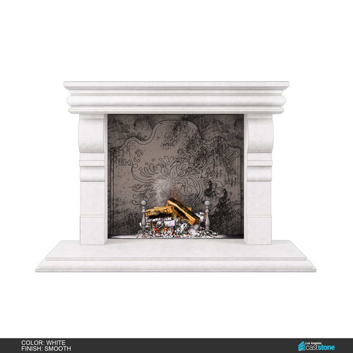 Los Angeles Cast Stone Hamilton Fireplace Surround | Wayfair