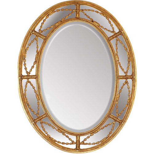 Friedman Brothers Adamesque Wood Flat Wall Mirror | Wayfair