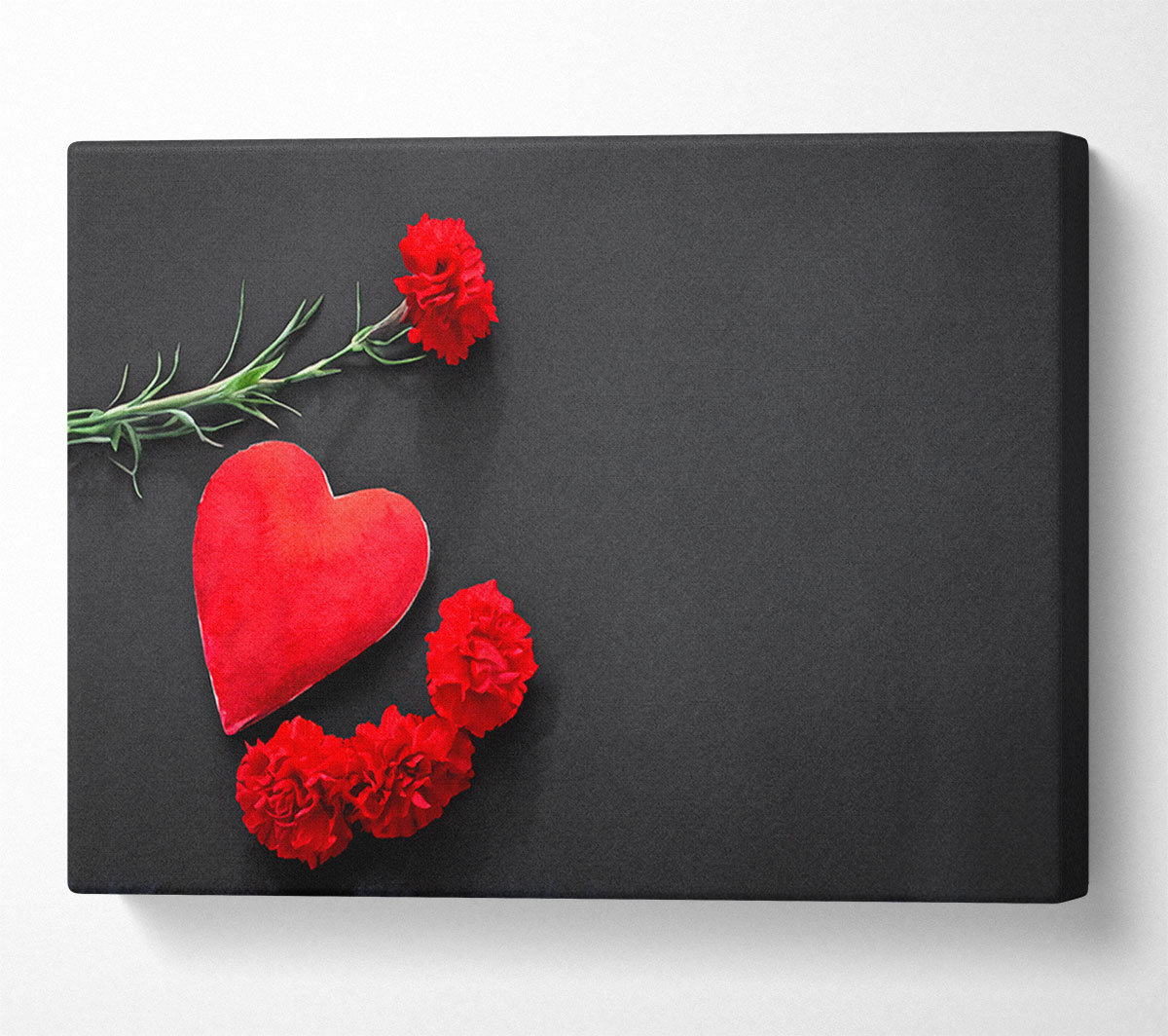 ClassicLiving Sewn Up Heart Red Canvas Watercolour | Wayfair.co.uk