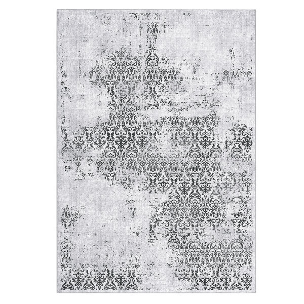 Williston Forge Machine Washable Rugs Oriental Floral Non-Slip Low Pile ...