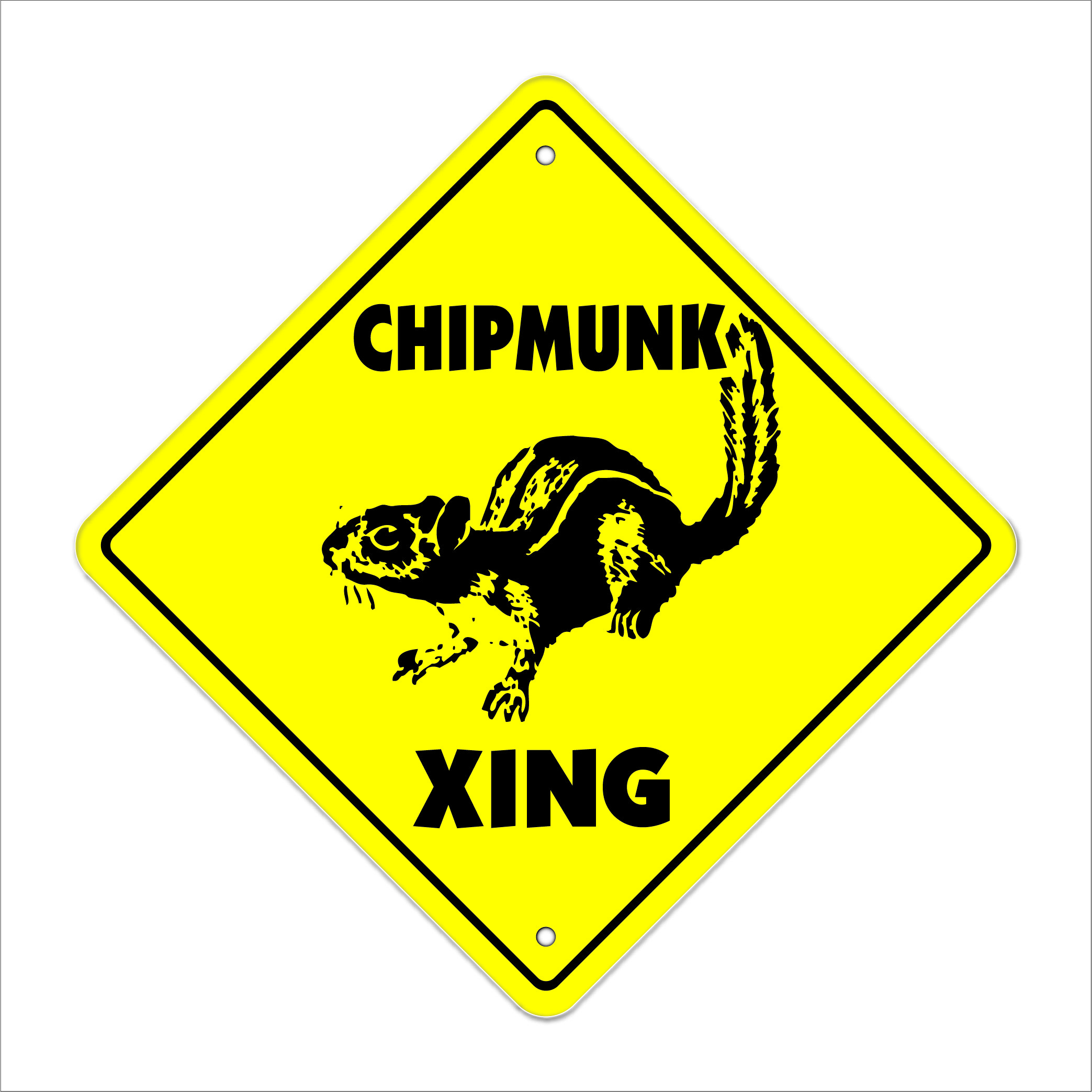 SignMission Chipmunk Crossing Sign Zone Xing Chipmunks Cage Pet Funny ...