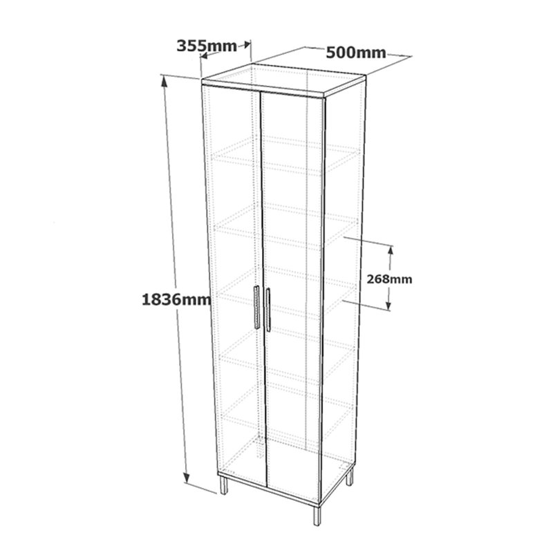 East Urban Home Cavaliere 72" Kitchen Pantry | Wayfair
