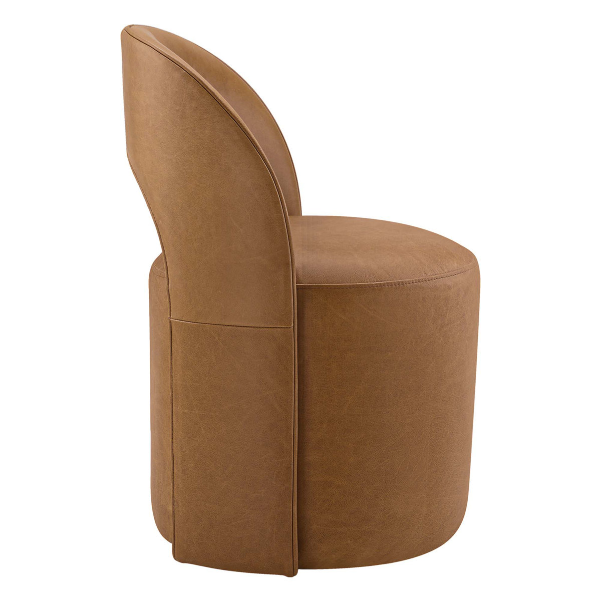 Joss & Main Neta Genuine Leather Upholstered Dining Chair & Reviews ...