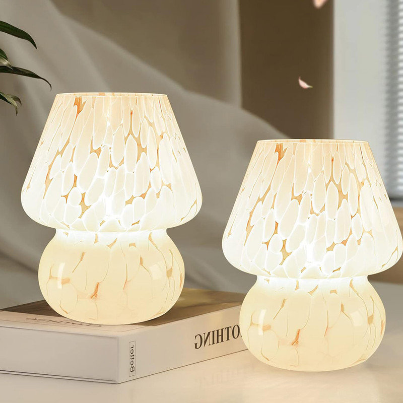 Hokku Designs Cute Mushroom Lamp Small Bedside Table Lamp Set of 2 ...