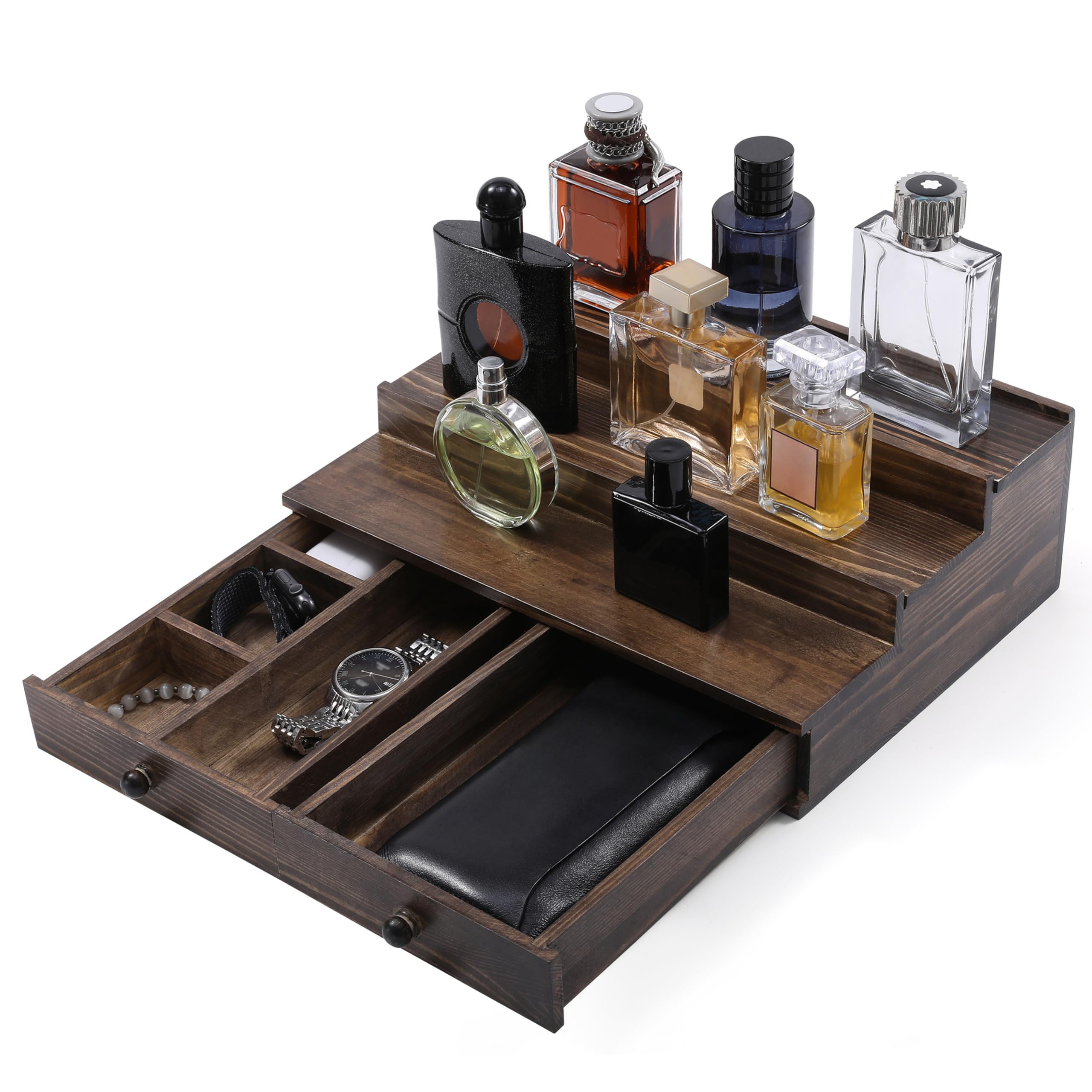 Wildon Home® Cologne Organizer, 3-Tier Cologne Stand With Drawer And ...