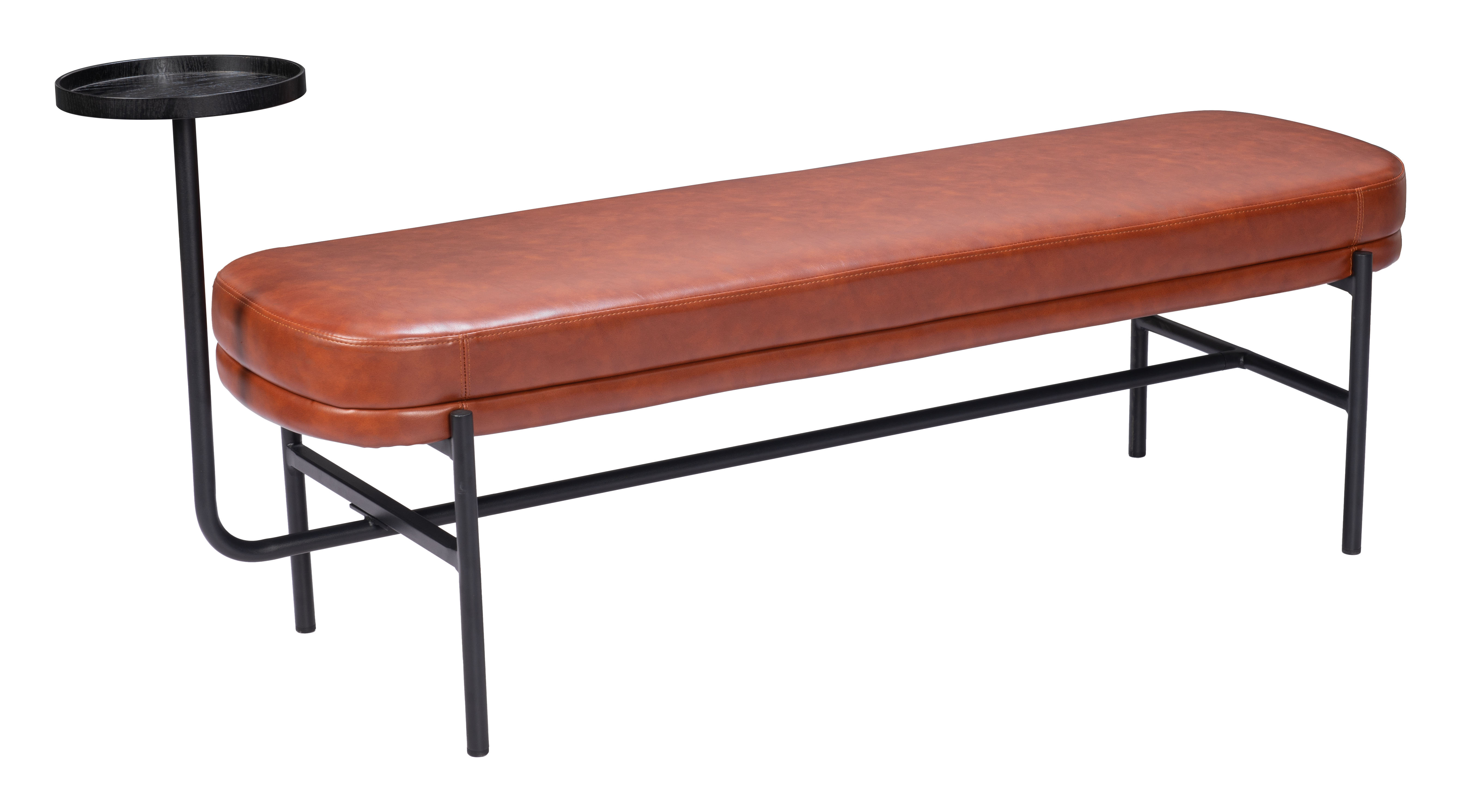 Zuo Hospitality Ploce Faux Leather Upholstered Bench | Wayfair