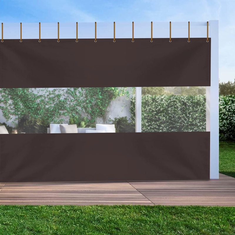 Covers & All Heavy Duty Outdoor Clear Panel Curtain, All Weather ...
