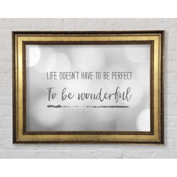 Bright Star Life Doesn't Have To Be Perfect To Be Wonderful - Single ...