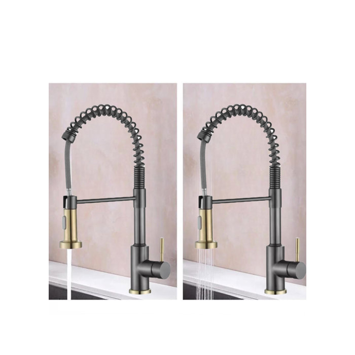AvaMalis A|M Aquea Pull Out Touch Kitchen Faucet | Wayfair