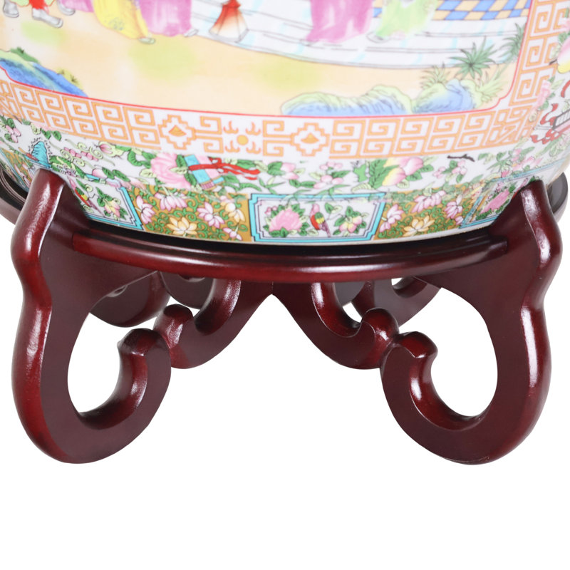 Charlton Home® Cross Leg Oriental Fish Bowl Stand | Wayfair