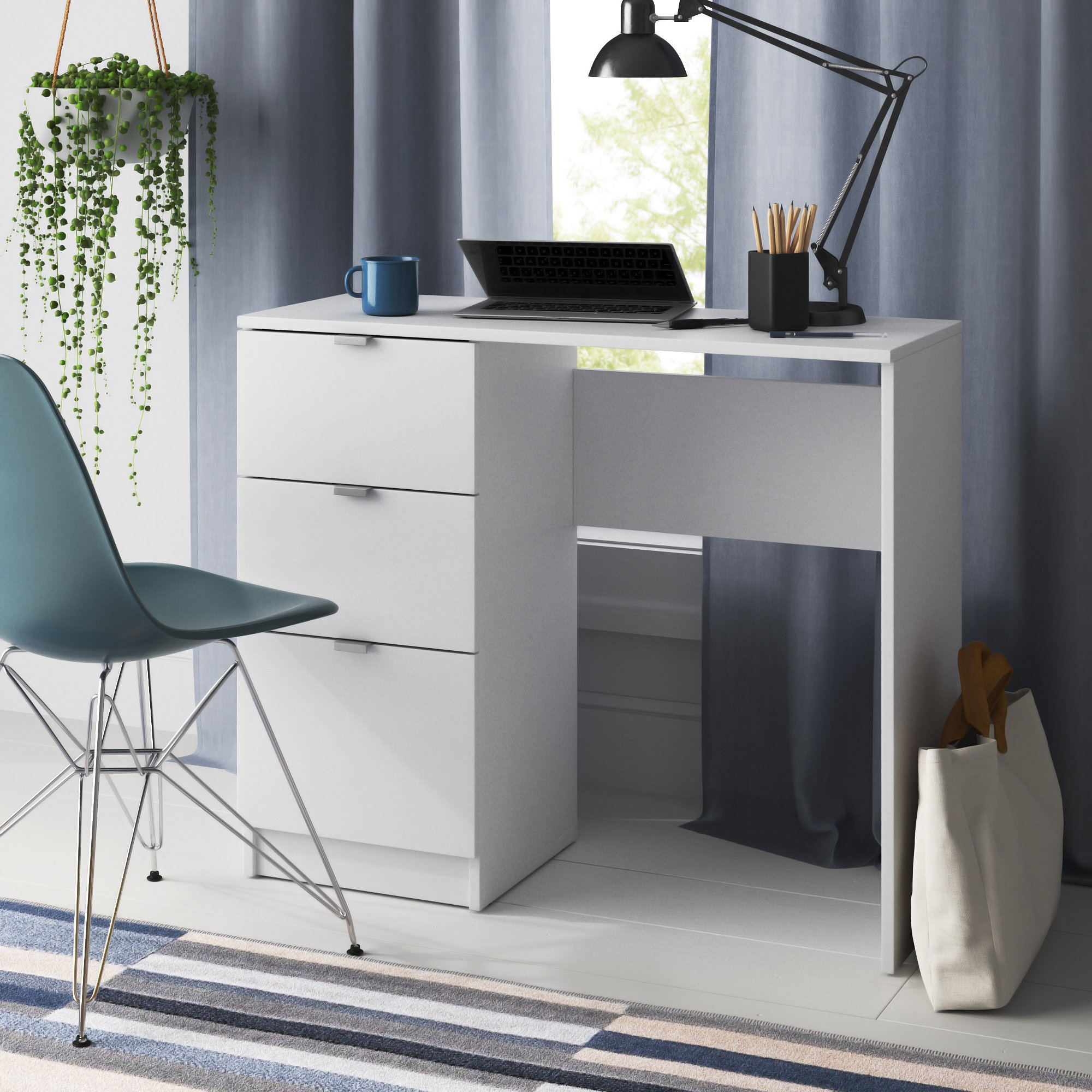 Wade Logan Cedria Computer Desk with Drawers & Reviews - Wayfair Canada