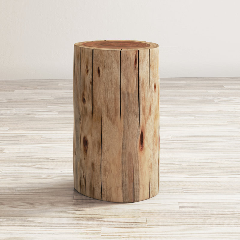 Union Rustic Wingfield Solid Wood Tree Stump End Table & Reviews | Wayfair