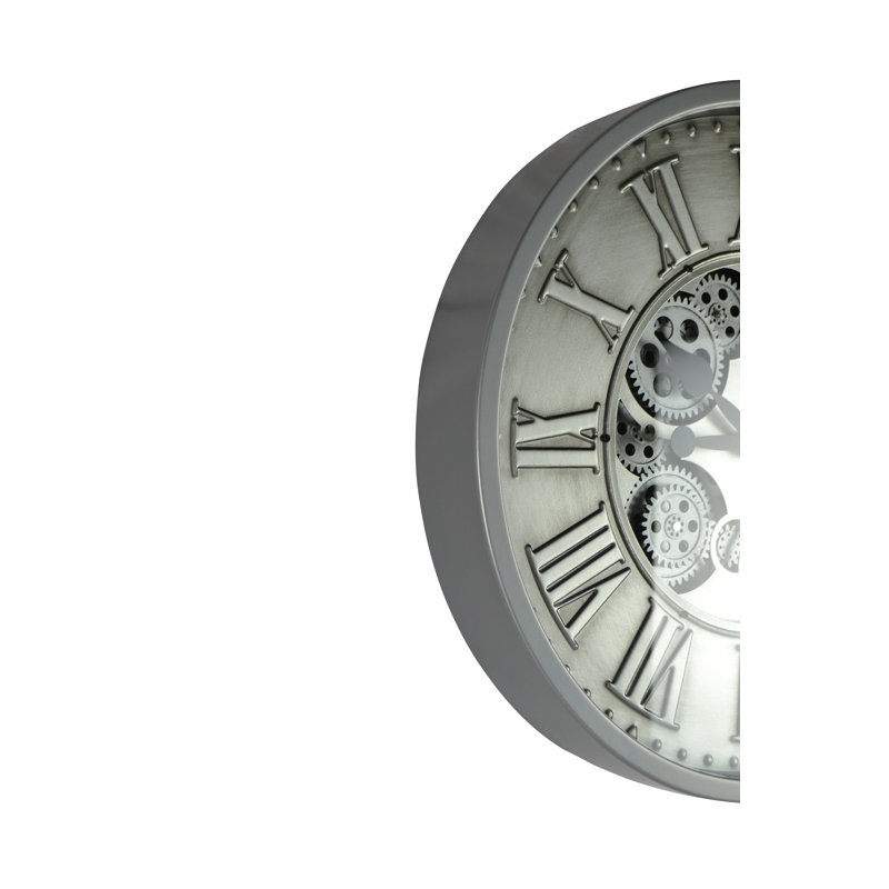 Three Star Im/Ex Inc. Round Wall Clock Moving Gears | Wayfair