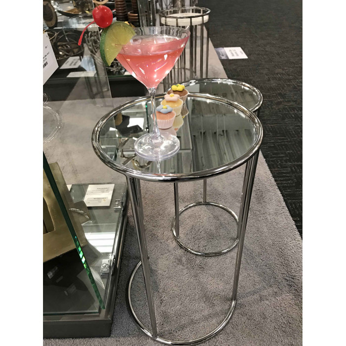 Wrought Studio Valor Nested Mirror Tables | Wayfair