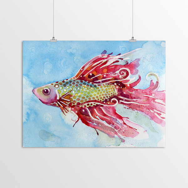 Bay Isle Home Fish Swim by Sam Nagel - Poster Art Print | Wayfair.co.uk