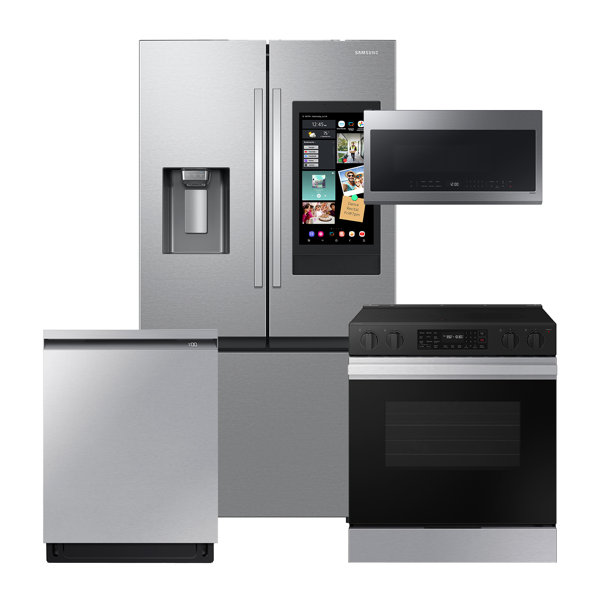 Samsung Stainless Steel Kitchen Package with 30 cu. ft. Mega Capacity 3 ...