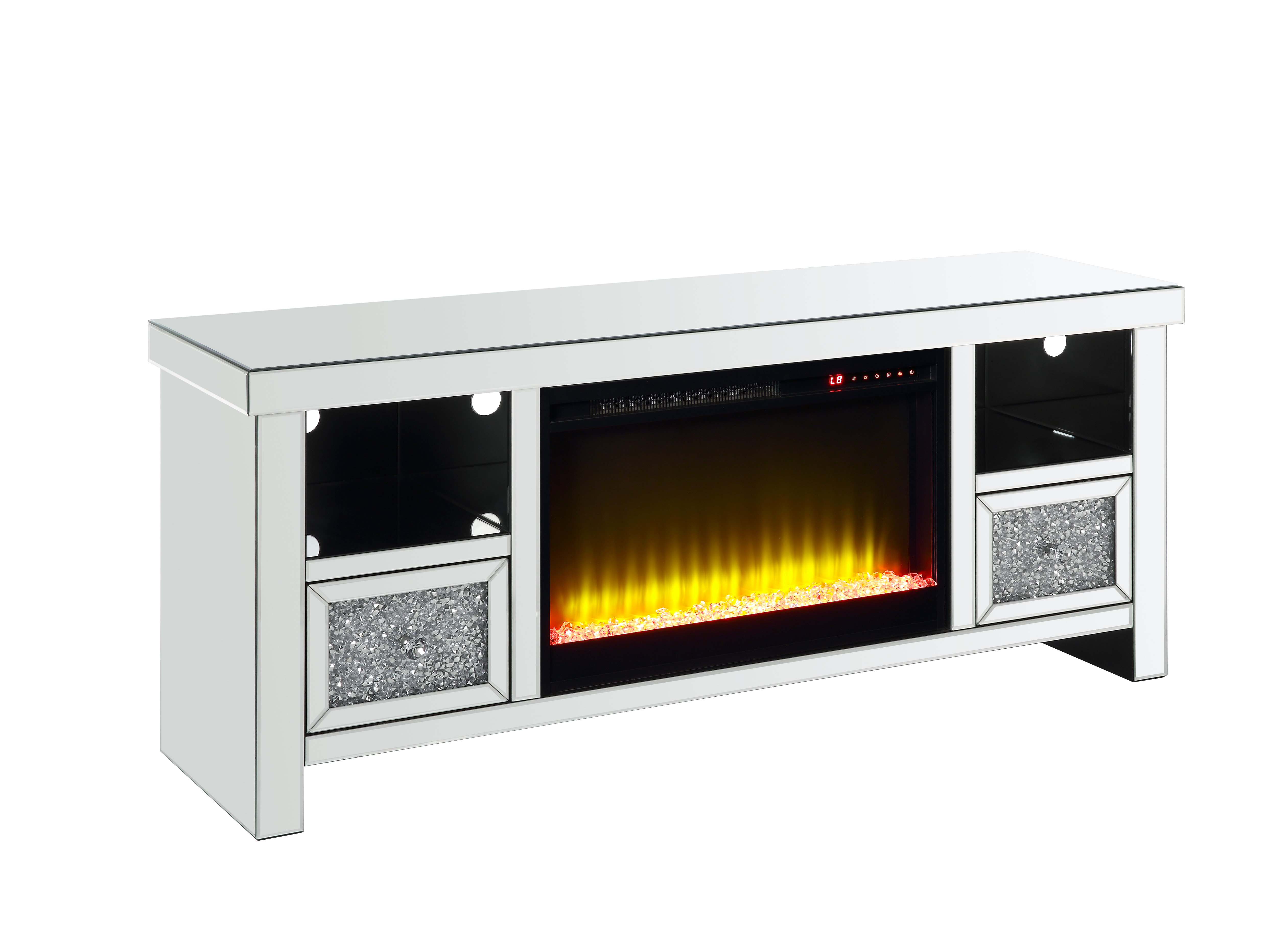 Everly Quinn Lillyaunna 0'' W Electric Fireplace | Wayfair