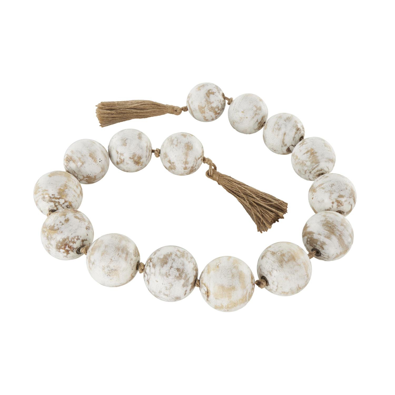 Dakota Fields Cole And Grey Mango Wood Handmade Round Extra Long Orb ...