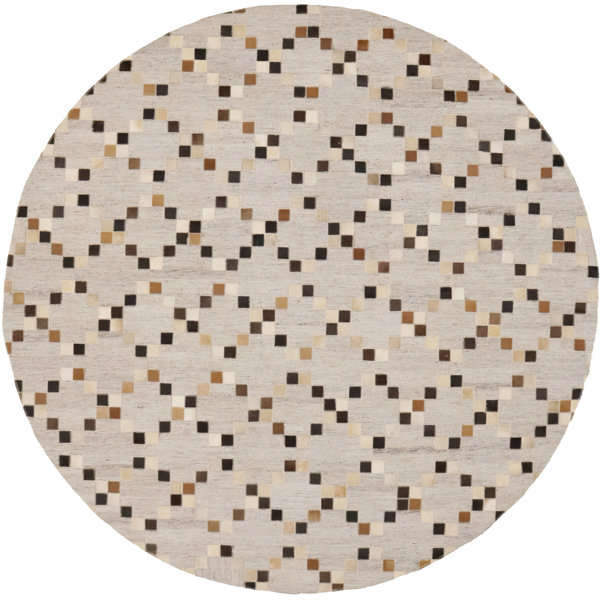 Dakota Fields Onasander Leather Geometric Rug | Wayfair