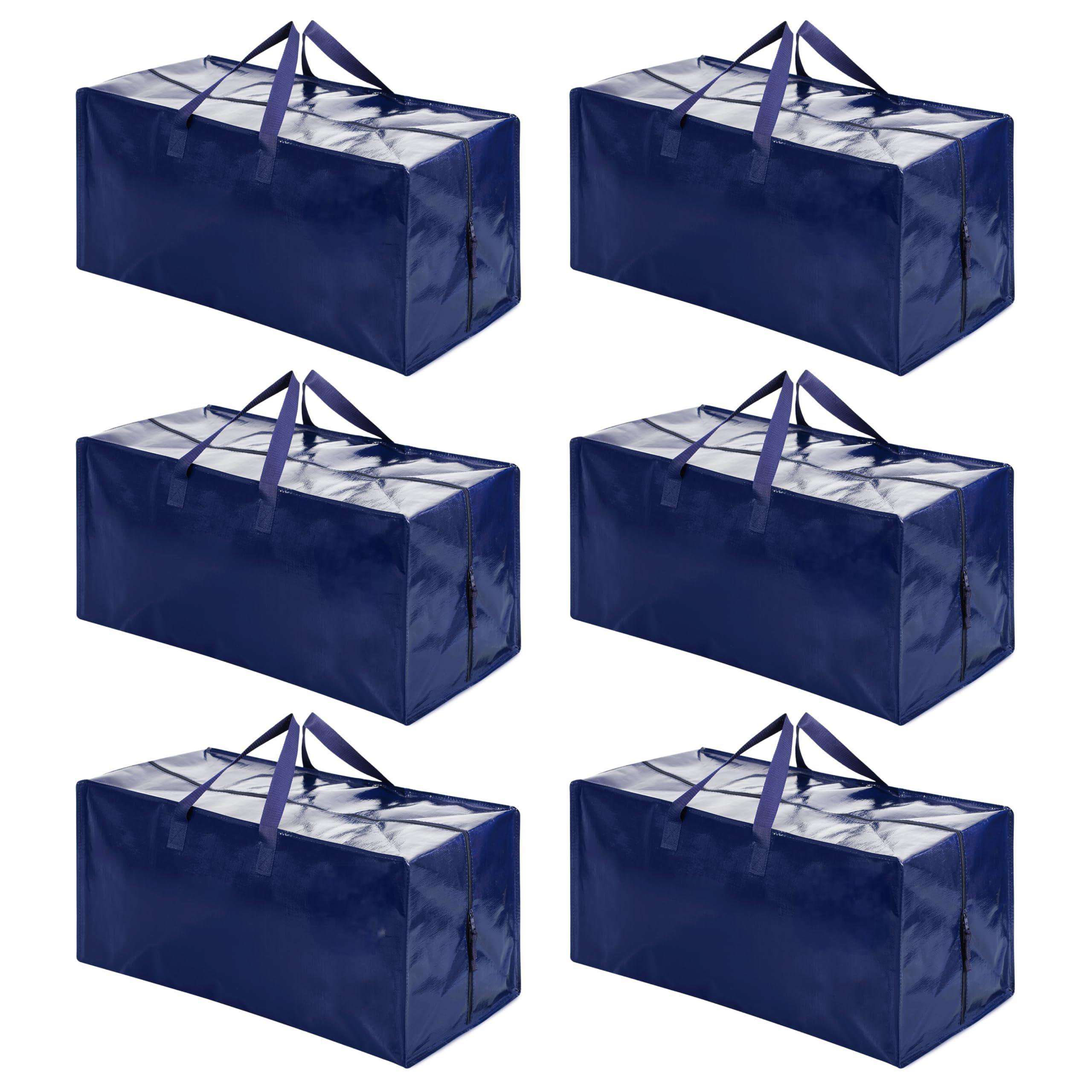 Hokku Designs 6 Pack Moving Bags W/Backpack Straps, Heavy Duty, Moving ...