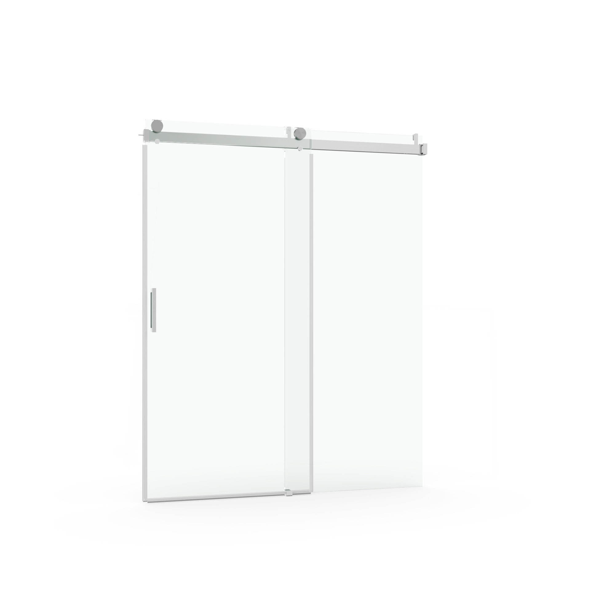 Alxfarton 68 To 72 In. W X 76 In. H Sliding Frameless Soft-Close Shower ...