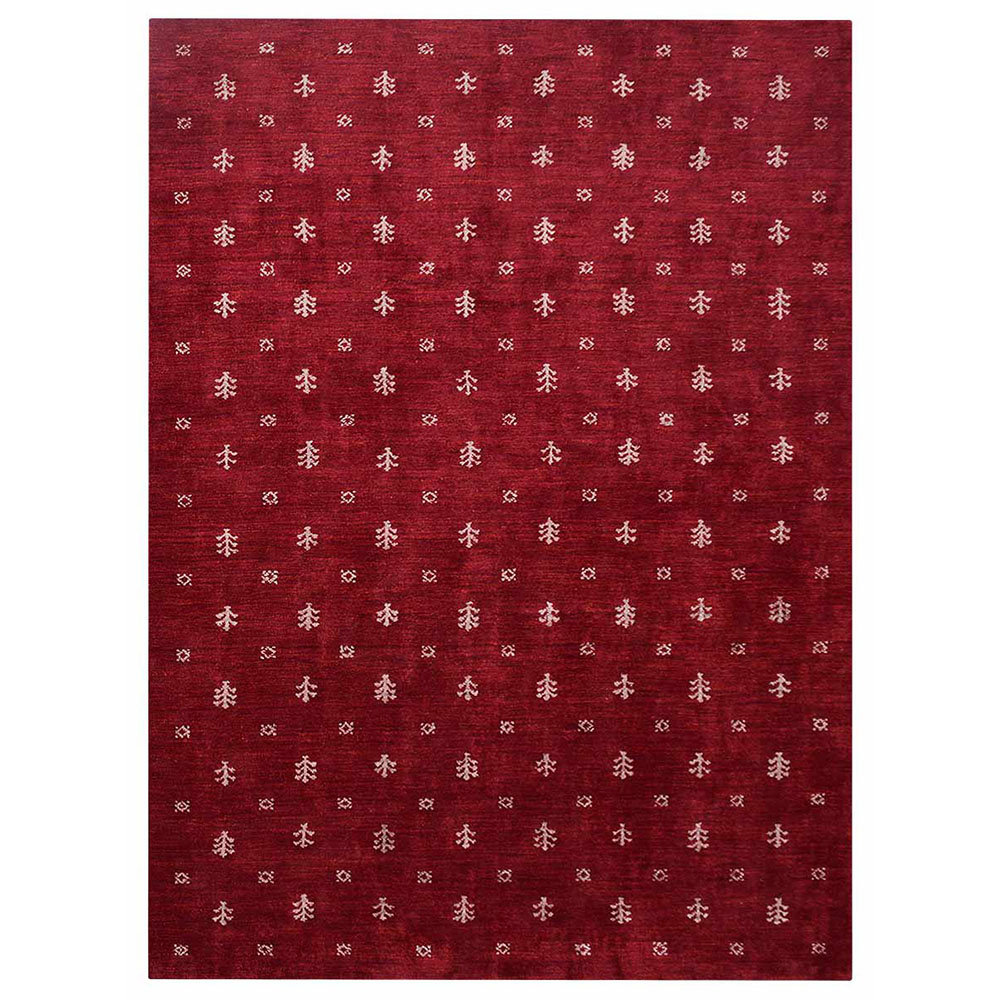 Foundry Select Hand-Knotted Loom Silk Red-White Color, Area Rugs | Wayfair