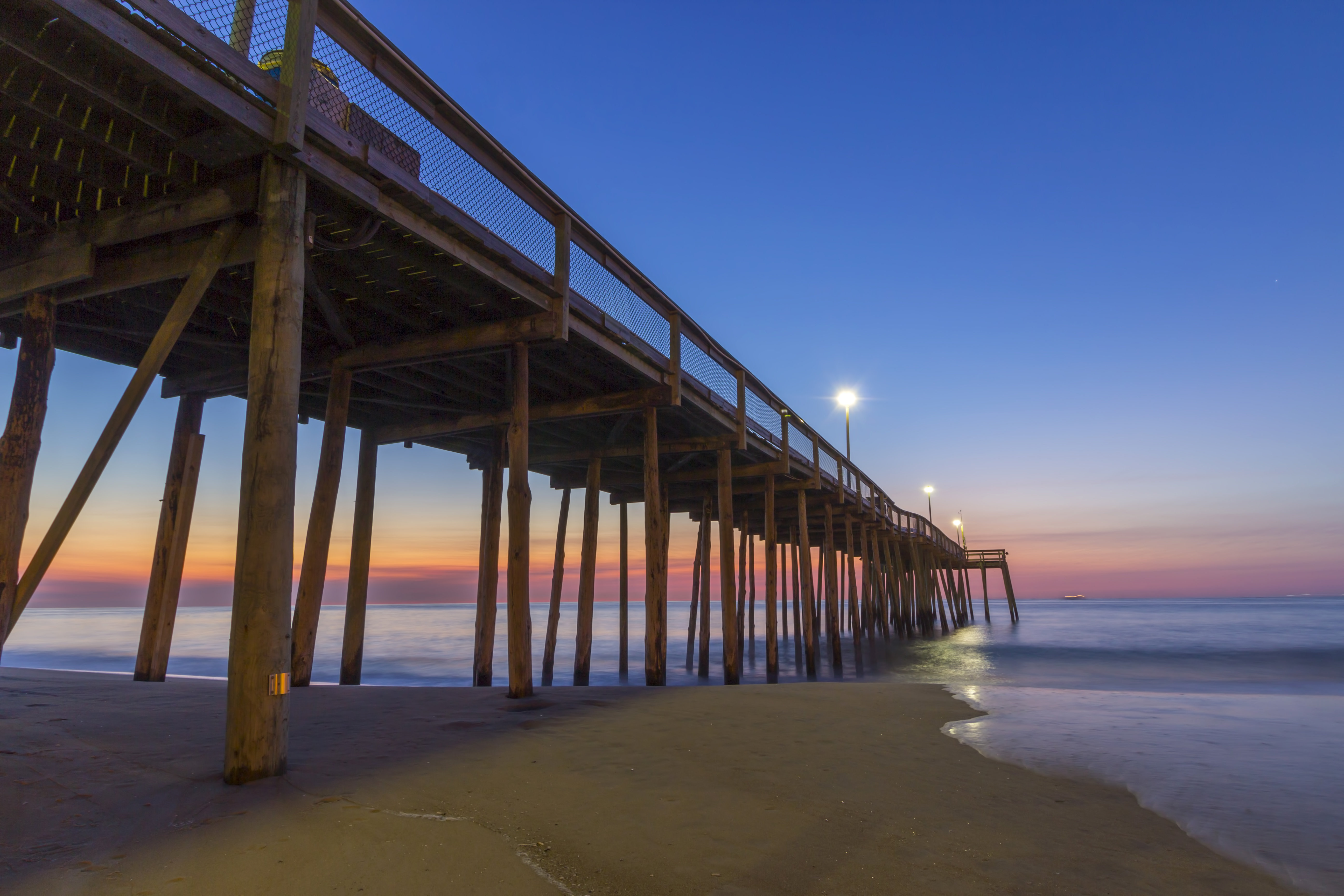 Highland Dunes Maryland Beach Pier - Wrapped Canvas Photograph | Wayfair