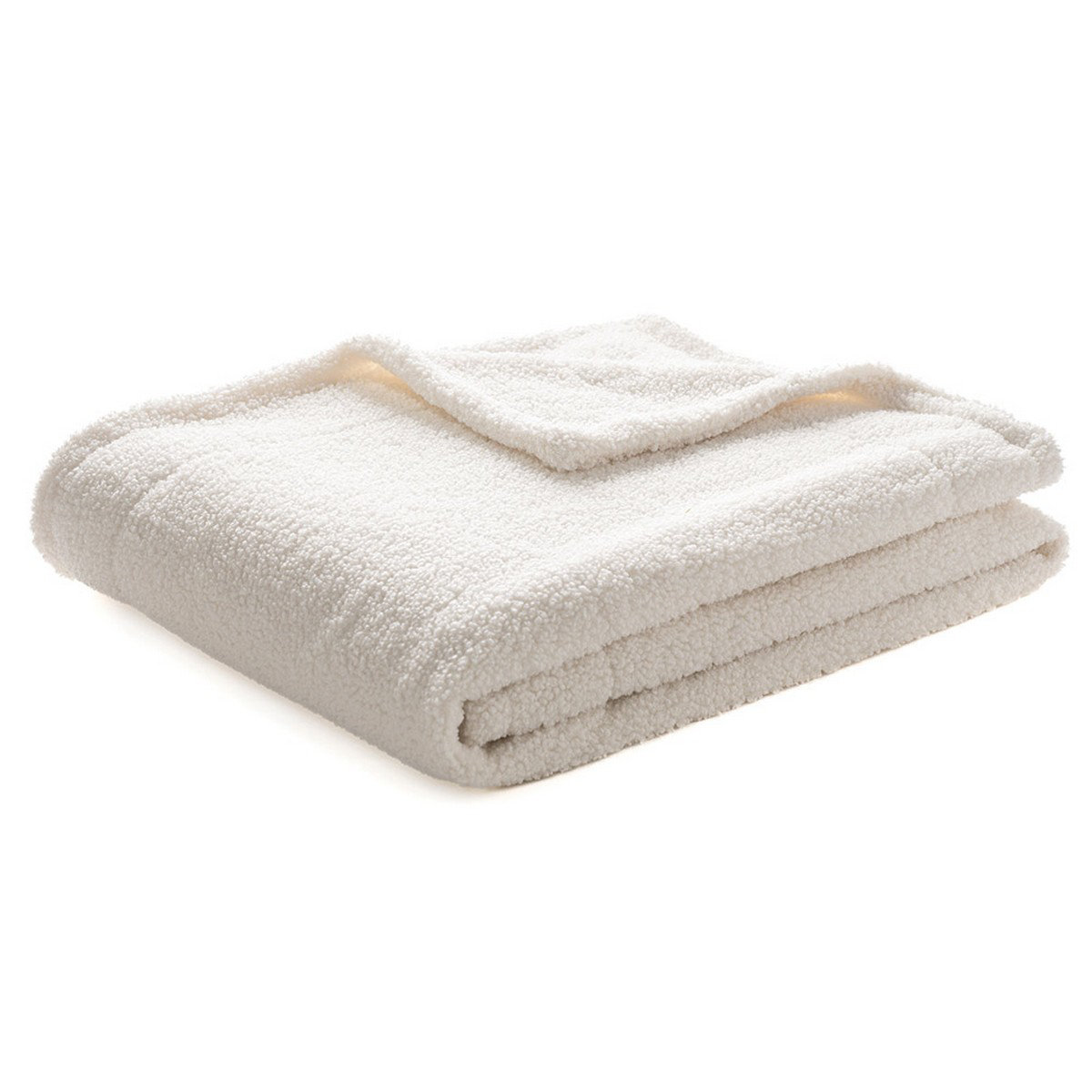 Brunelli Plush ivory throw - Wayfair Canada