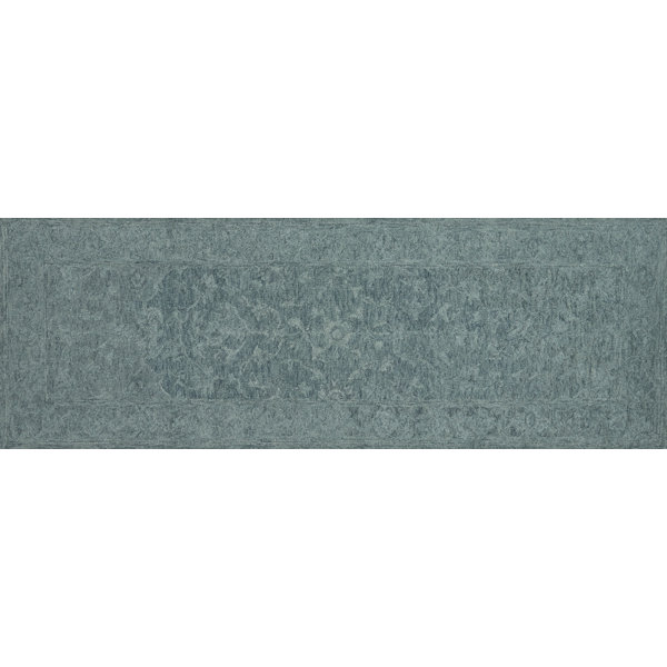 House of Hampton® Darryl Handmade Hand Hooked Wool Slate Rug & Reviews ...