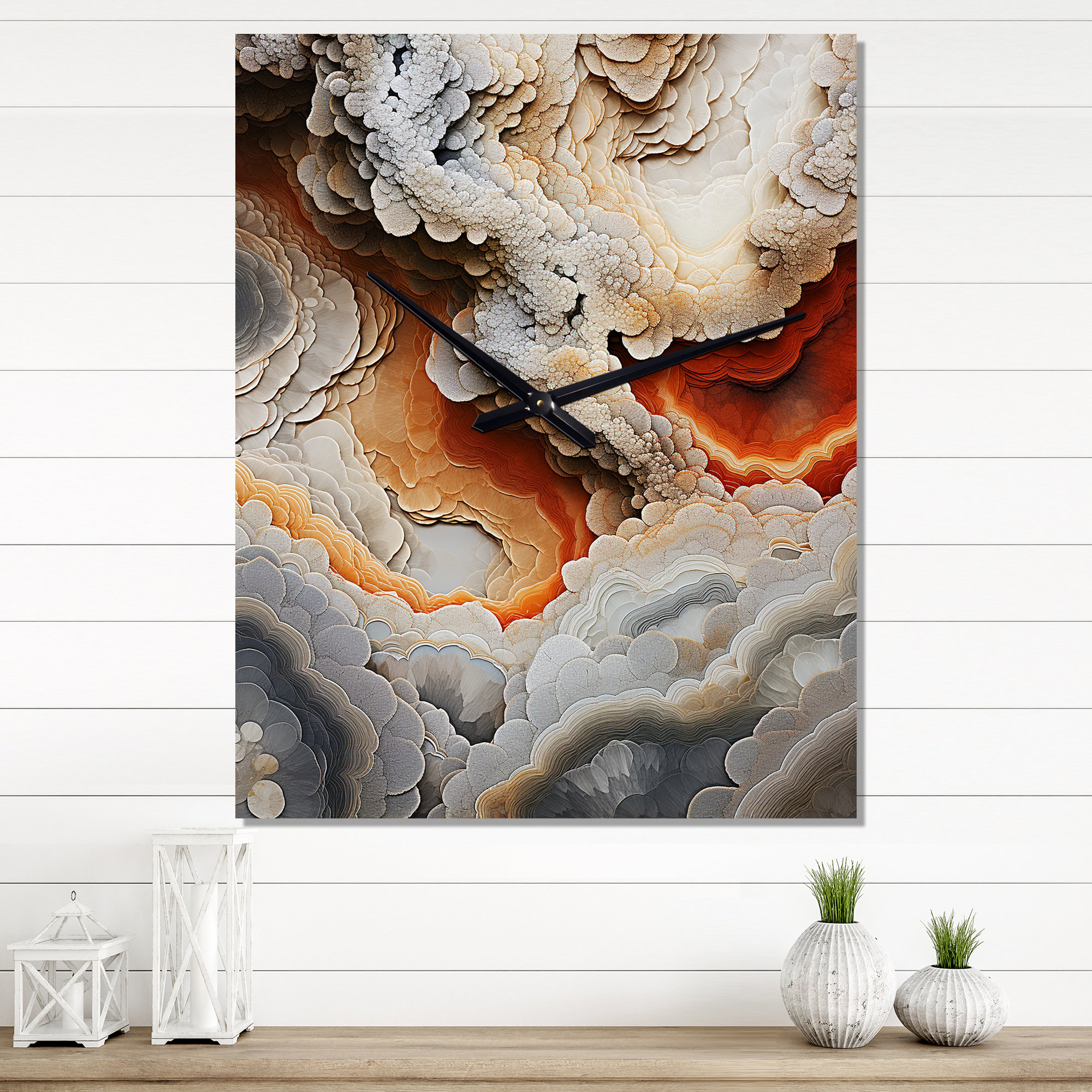 East Urban Home Conahan - Stone Geode Wall Clock | Wayfair