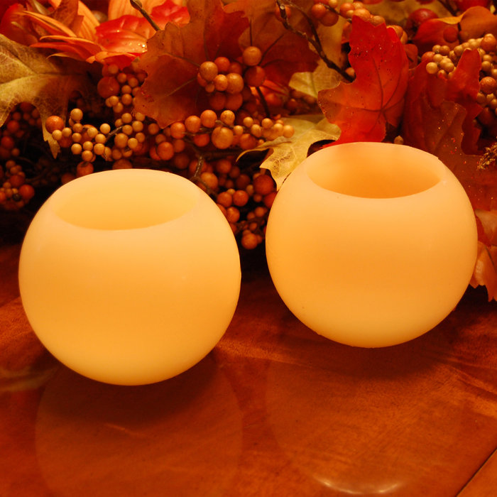 The Holiday Aisle® Battery Operated Round Wax LED Candles & Reviews ...
