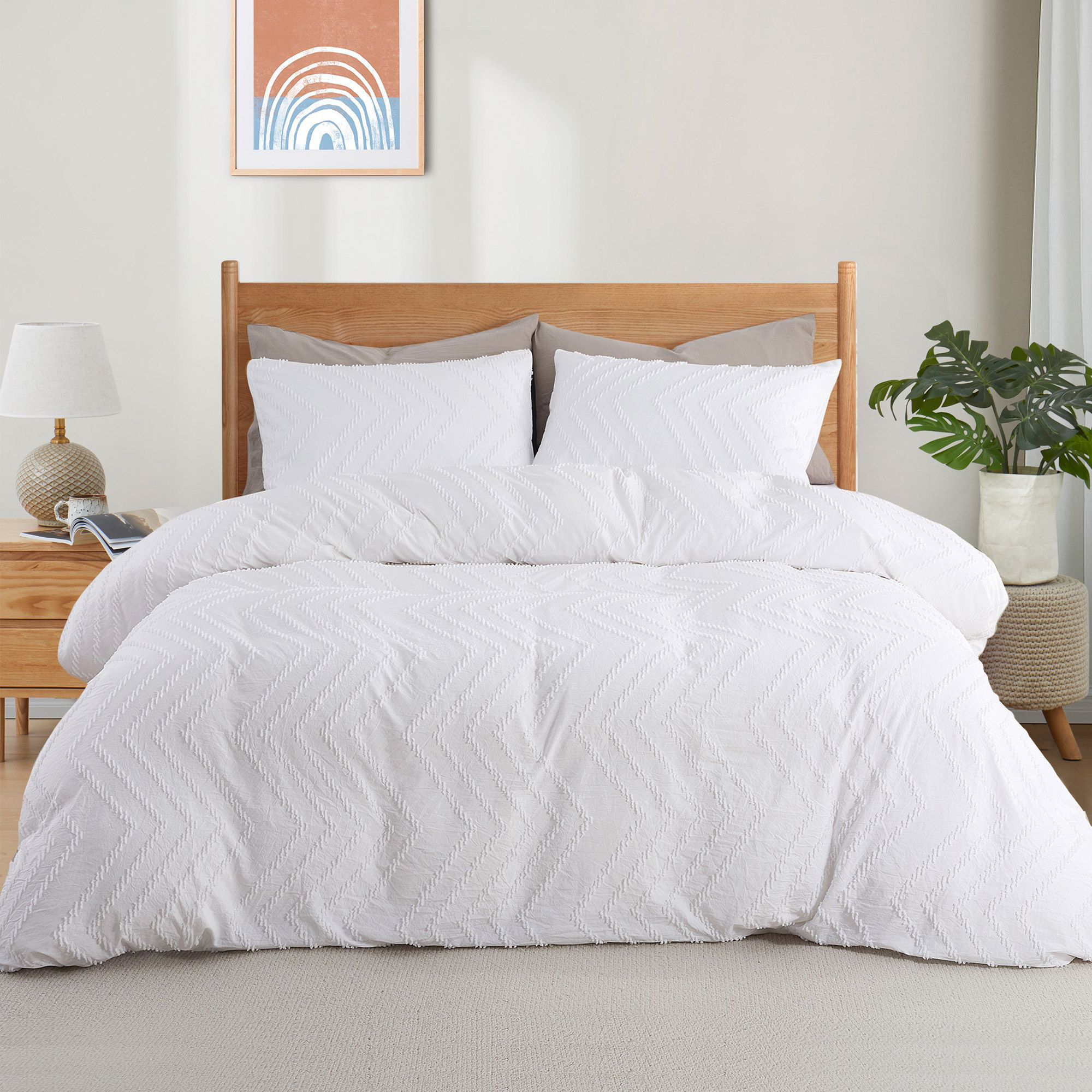 Peace Nest Microfiber Duvet Cover Set & Reviews | Wayfair