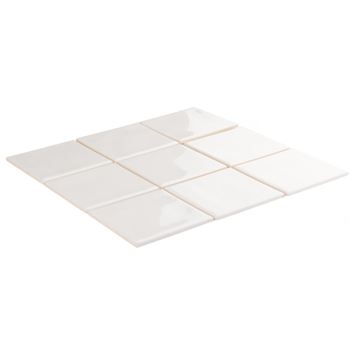 Merola Tile Twist Square 11-3/4 " x 11-3/4 " Ceramic Mosaic Wall Tile ...