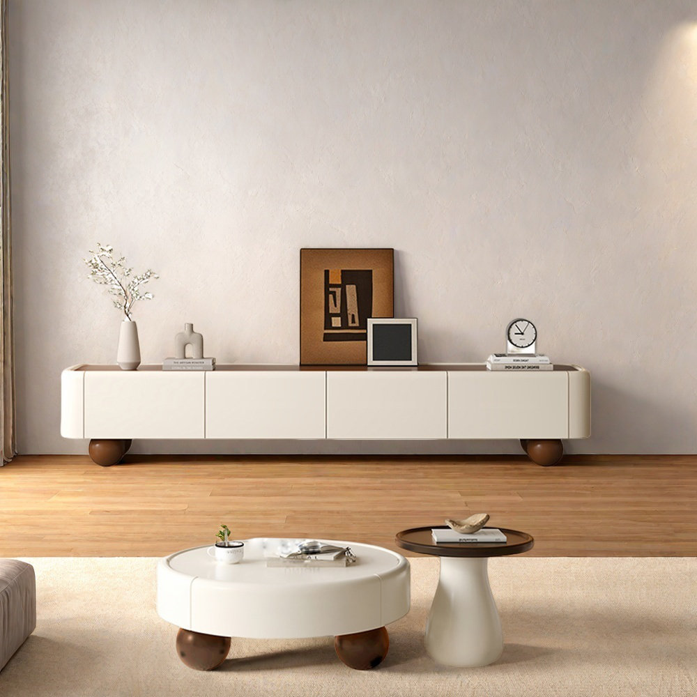 Trentastic Trails Cream TV stand coffee table wide counter top ...