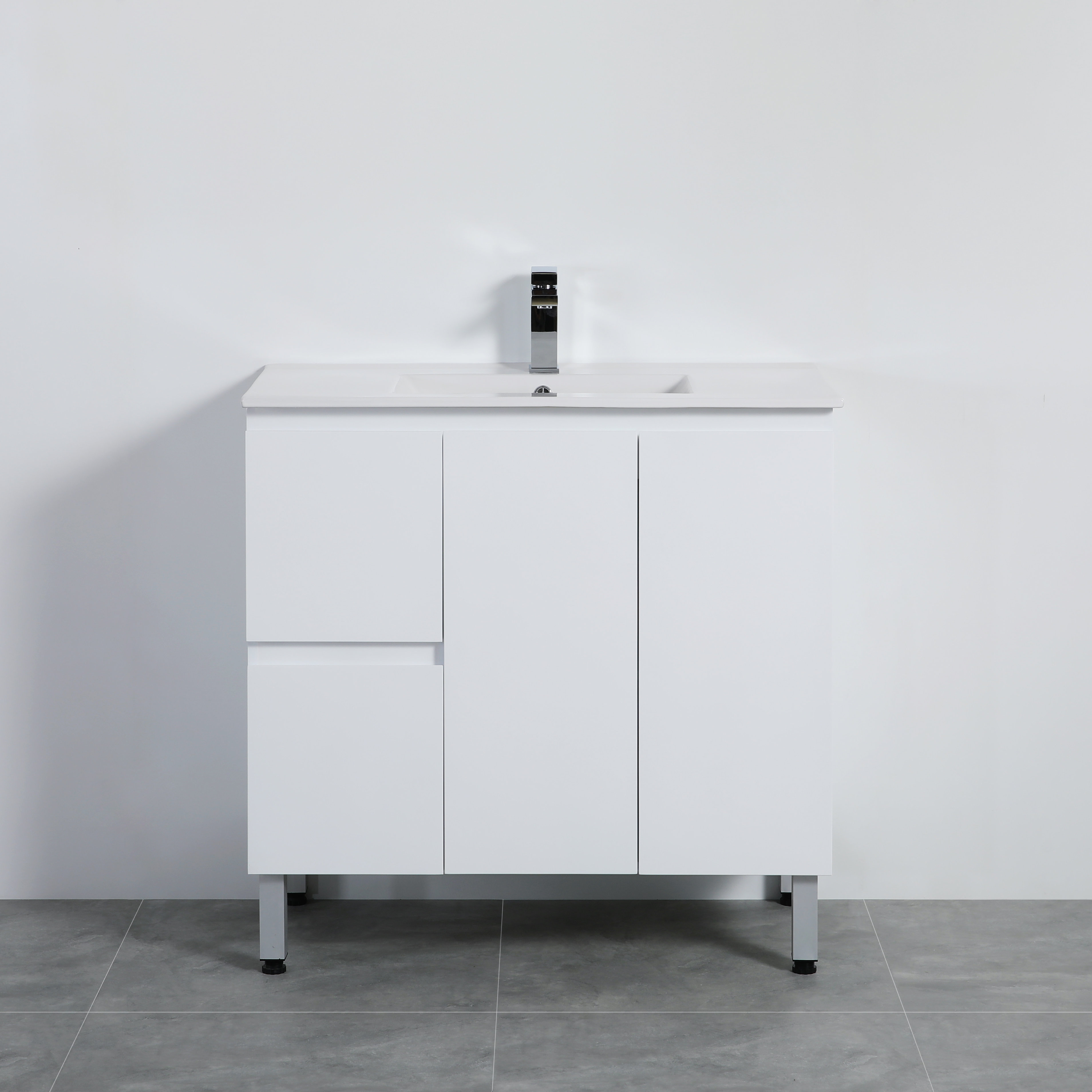 Ebern Designs Giebel 36'' Single Bathroom Vanity with Ceramic Top | Wayfair