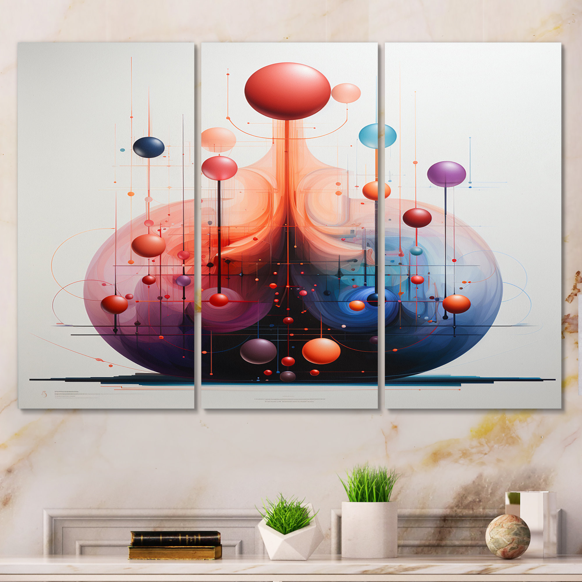 Brayden Studio Future Mountains Abstract Minimalism Retro III ...