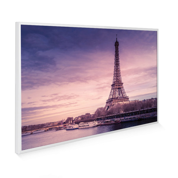 Mirrorstone Paris Purple Picture Infrared Wi-Fi + Remote Flat Heating ...