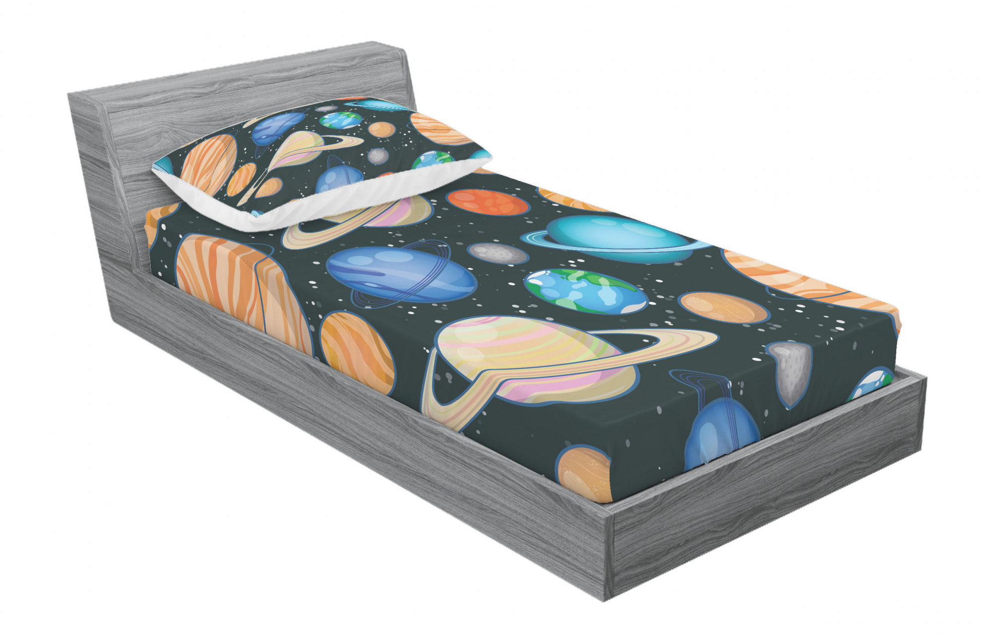 Ambesonne Galaxy Space Solar System Planets Mars Mercury Uranus Jupiter ...