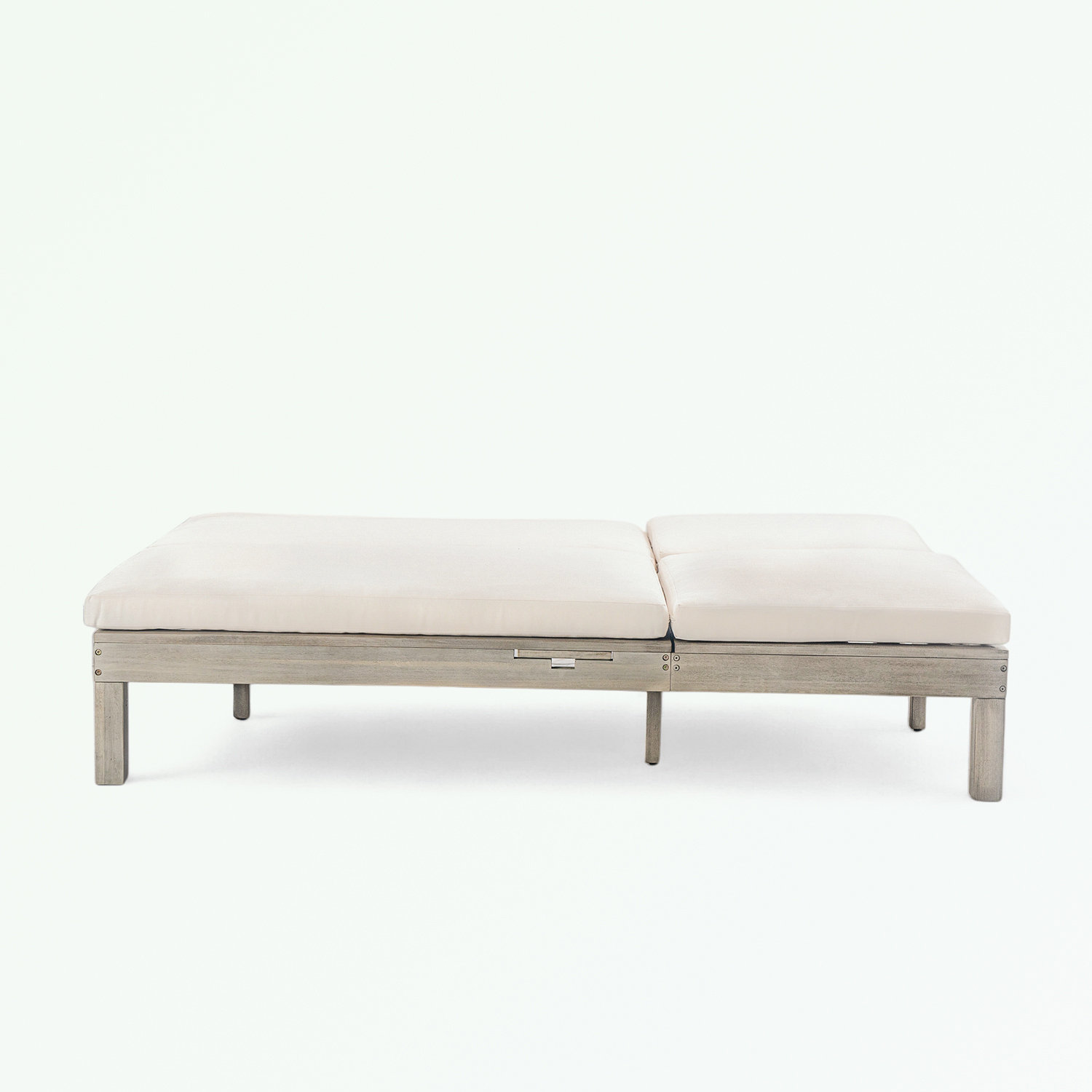 Latitude Run® 5-Position Adjustable Backrest double chaise with Cushion ...