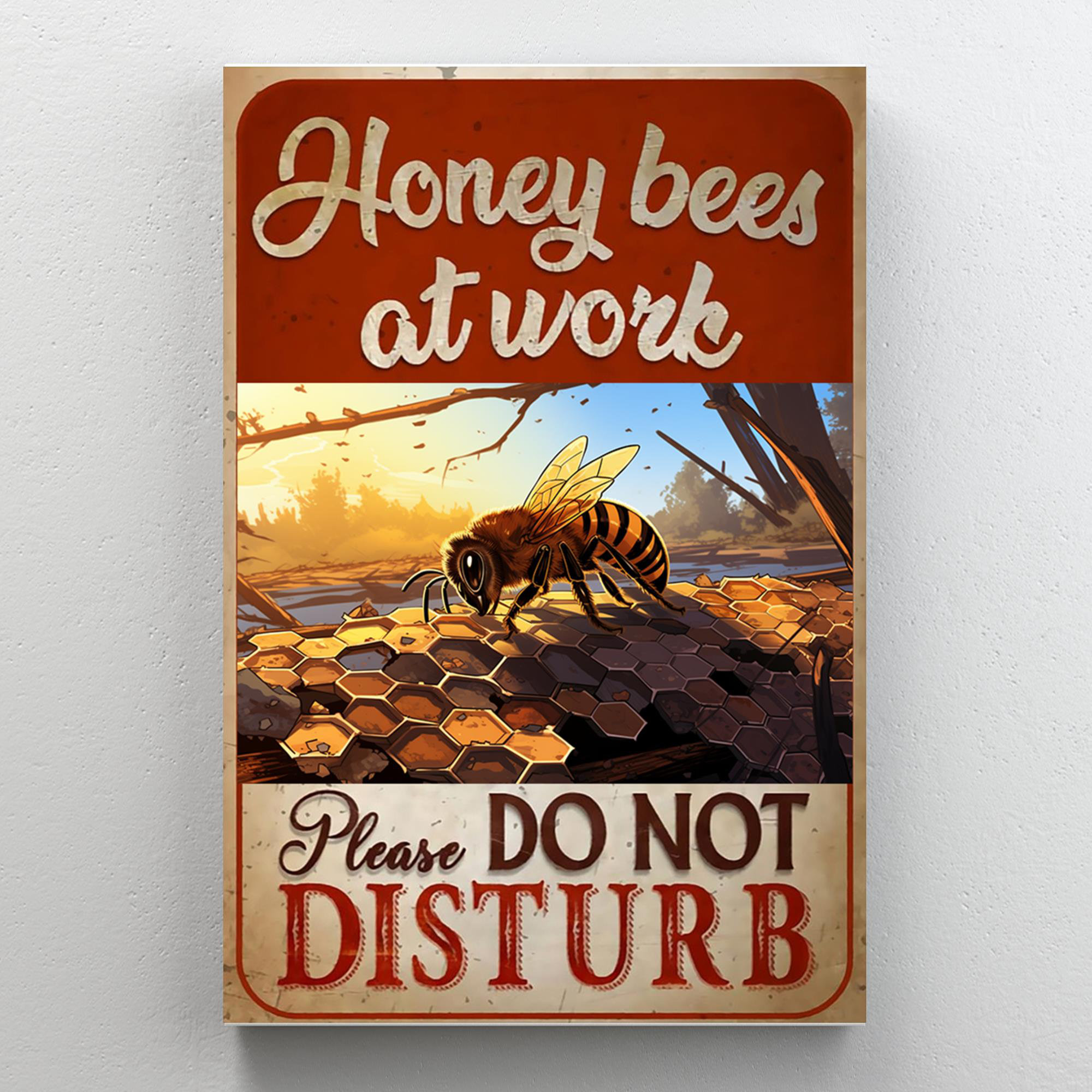 Trinx Honey Bees At Work Please Do Not Disturb - 1 Piece " Honey Bees ...
