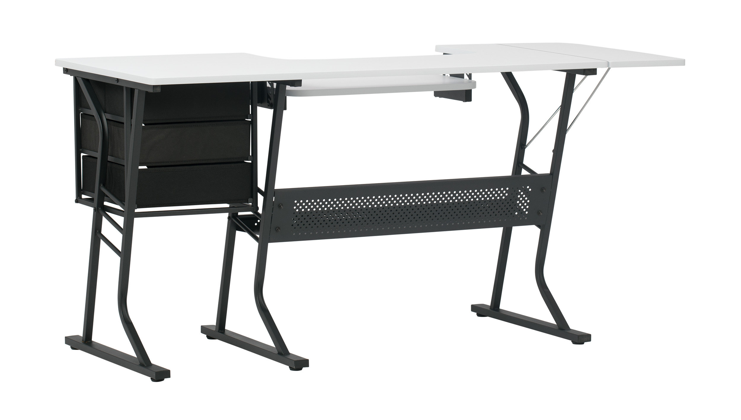 Sew Ready 60.25'' x 23.75'' Sewing Table with Sewing Machine Platform ...