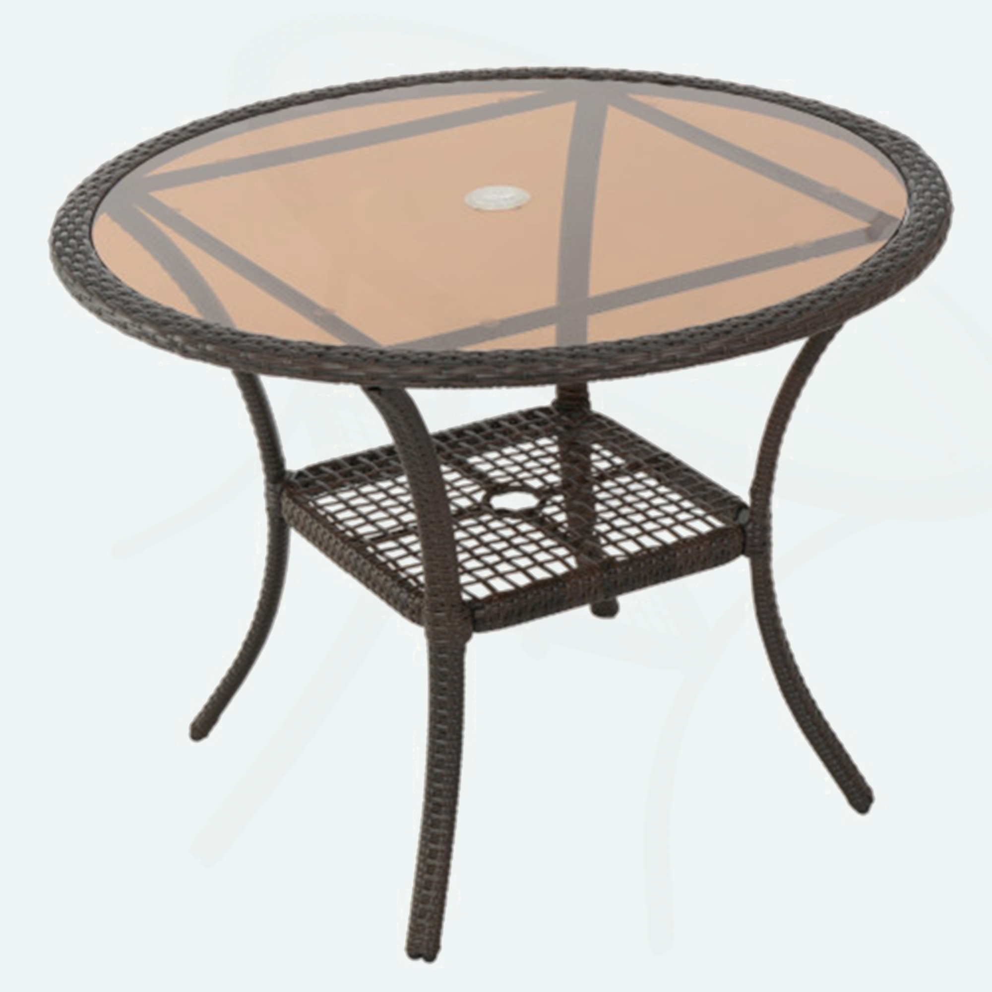 Bayou Breeze Outstanding Outdoor Resin Table With Durable Woven Rattan ...
