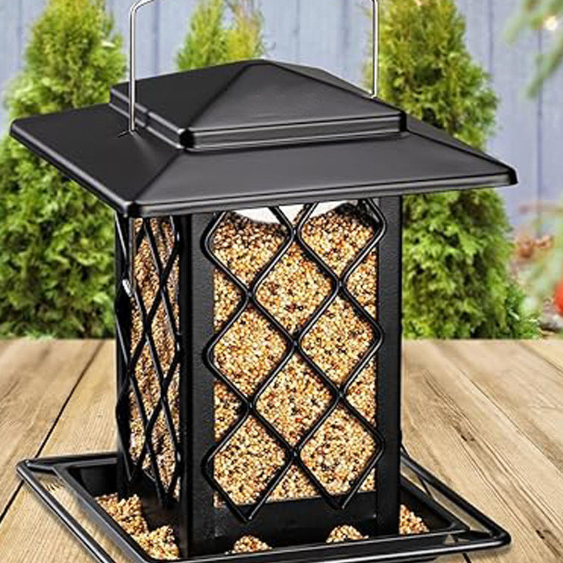 Arlmont & Co. Metal Bird Feeders for Outdoors, Wild Bird Feeders for ...