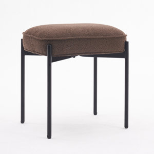 Ebern Designs Romere Vanity Stool Fabric Upholstered Accent Stool ...