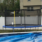 AirZone Play Backyard Jump 15' Round Trampoline with Safety Enclosure ...