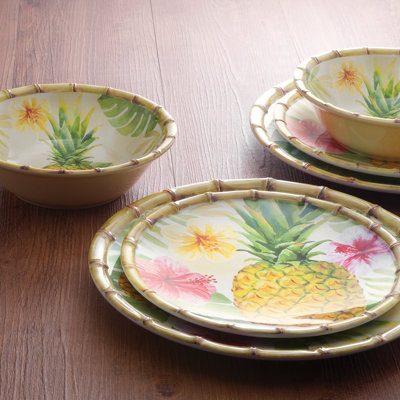 tropical dinner set