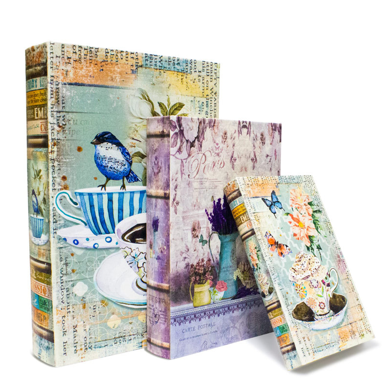Ophelia & Co. Decorative Book Box Set of 3 | Wayfair