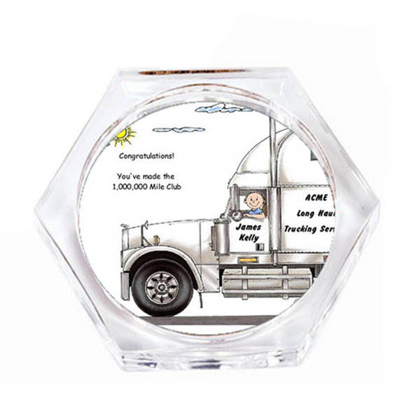 Printed Perfection Personalized Truck Driver, 18 Wheeler - Male Drink ...