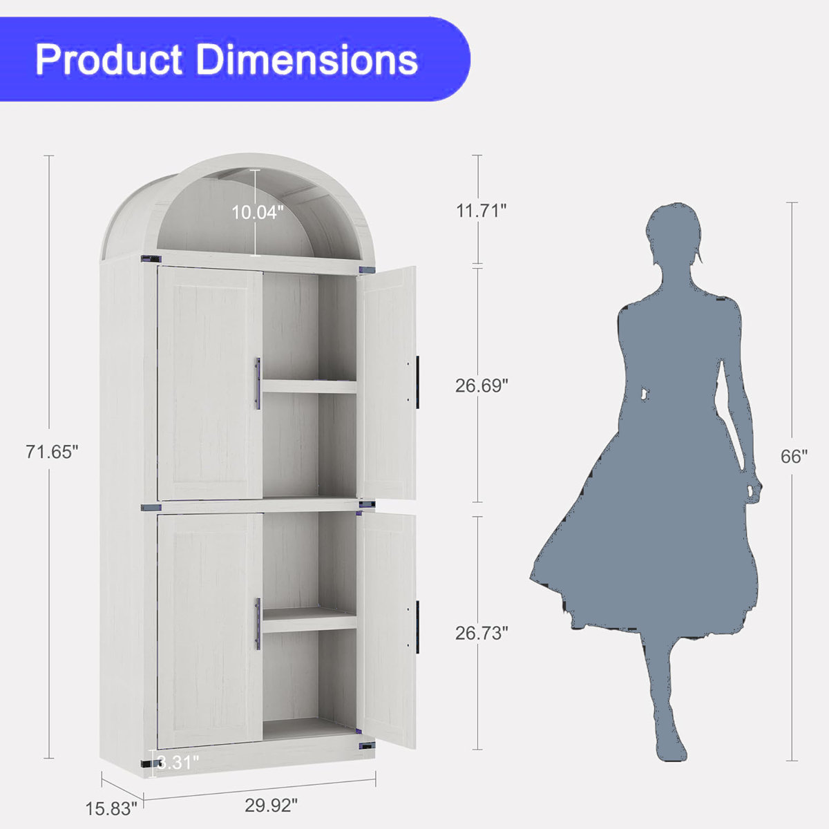Lark Manor™ Arched Bookshelf Bookcase Display | Wayfair