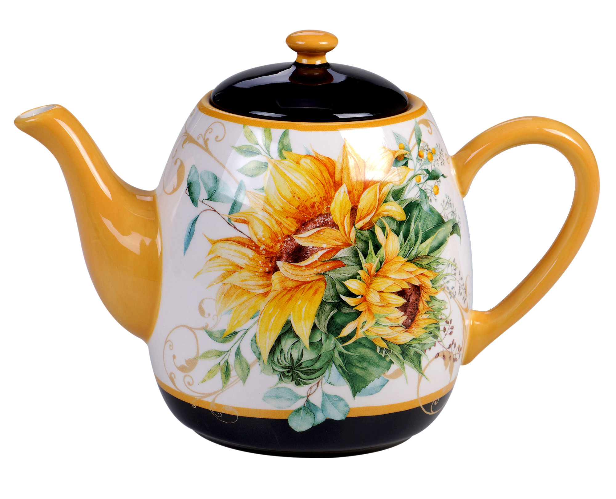 Certified International Sunflower Fields Teapot & Reviews - Wayfair Canada